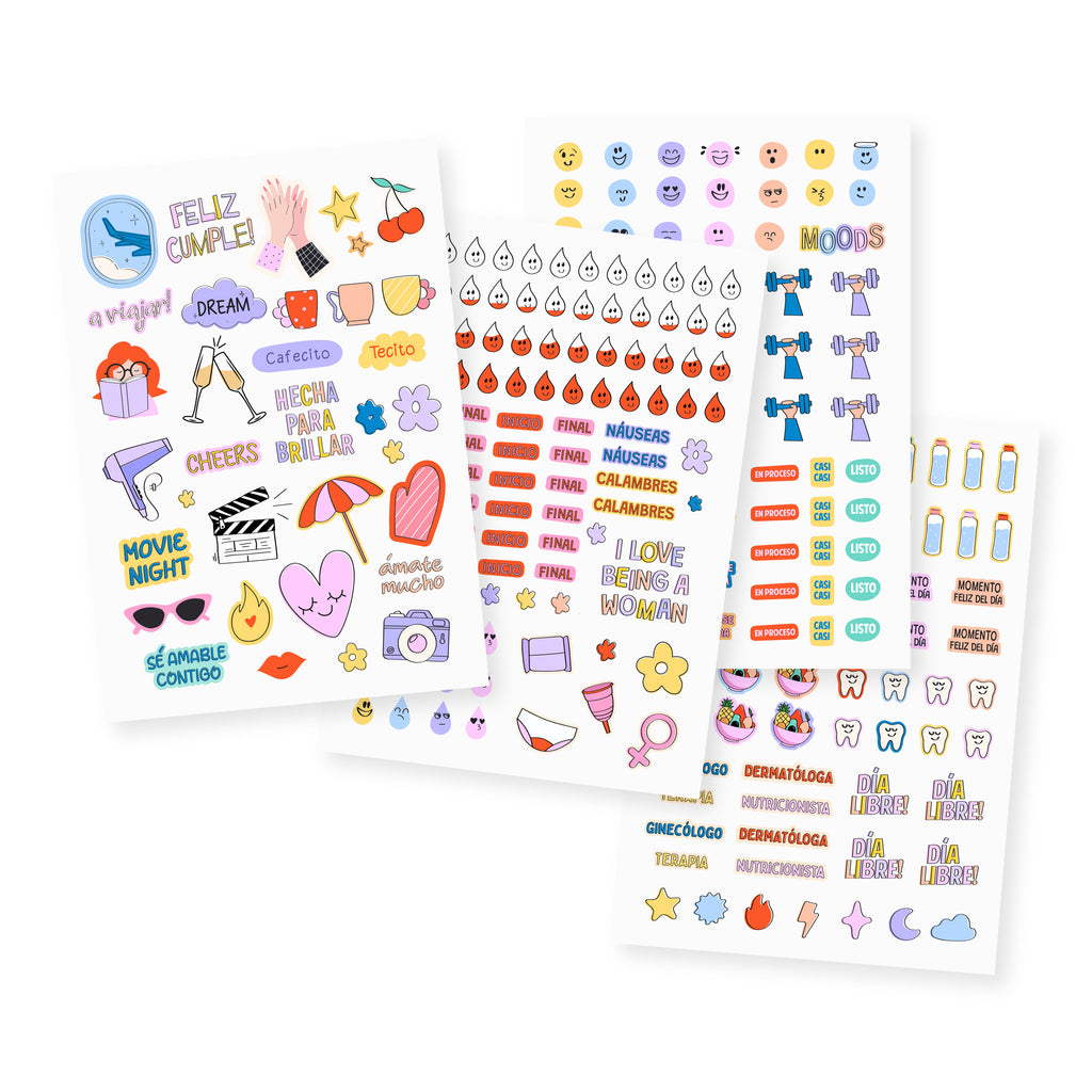 Set de Stickers 2025 – Hola Caracola