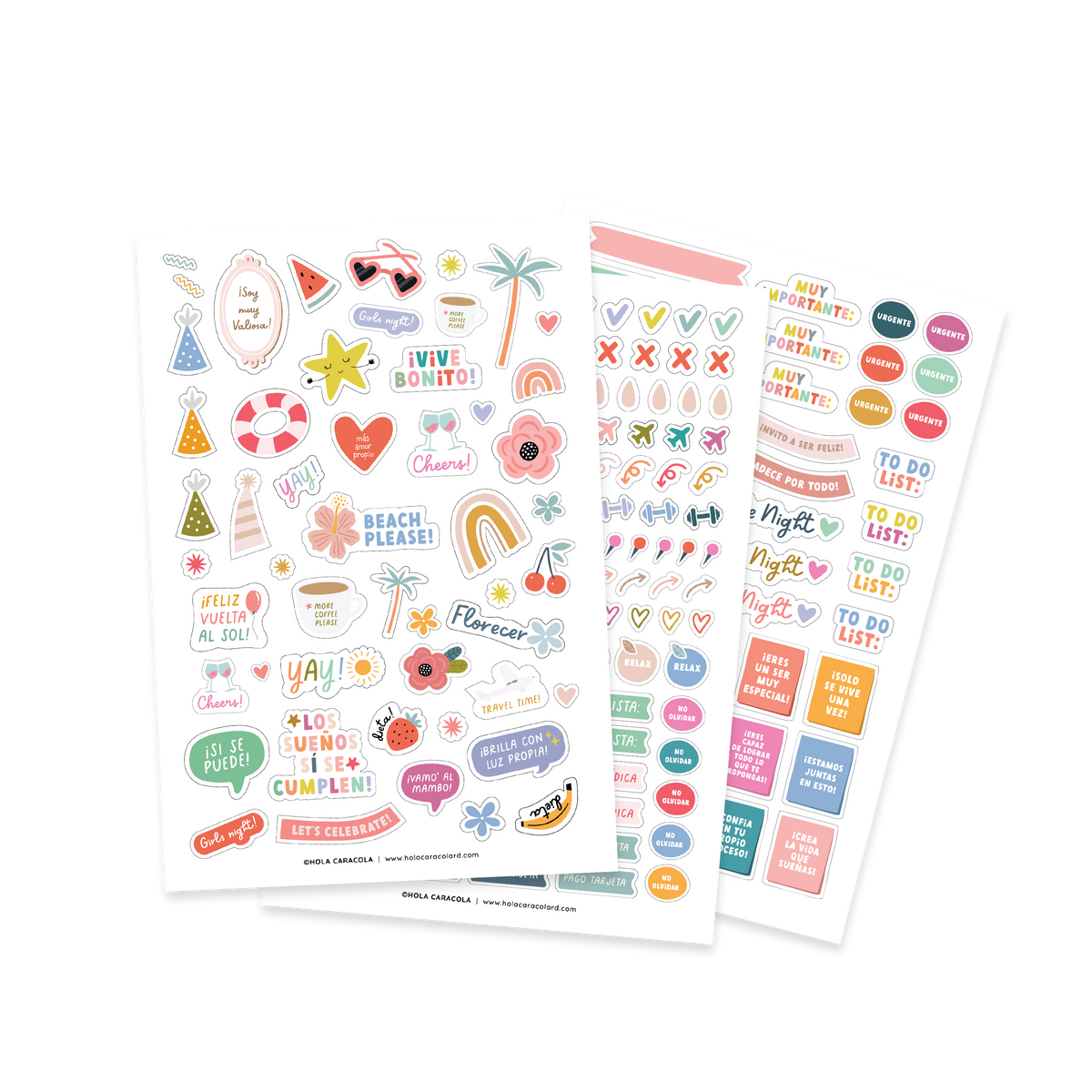Set de Stickers 2023 – Hola Caracola